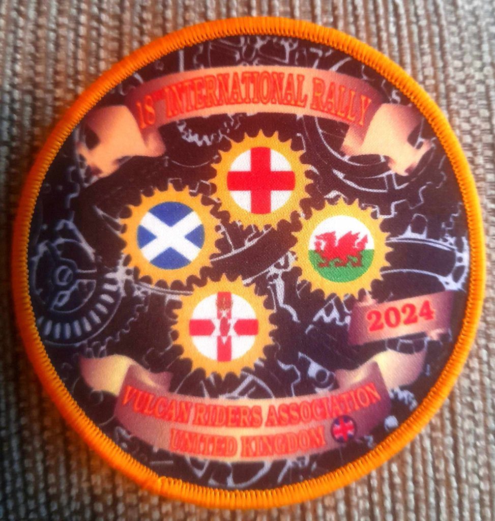 18th International UK Rally Patch - Vulcan Riders Association
